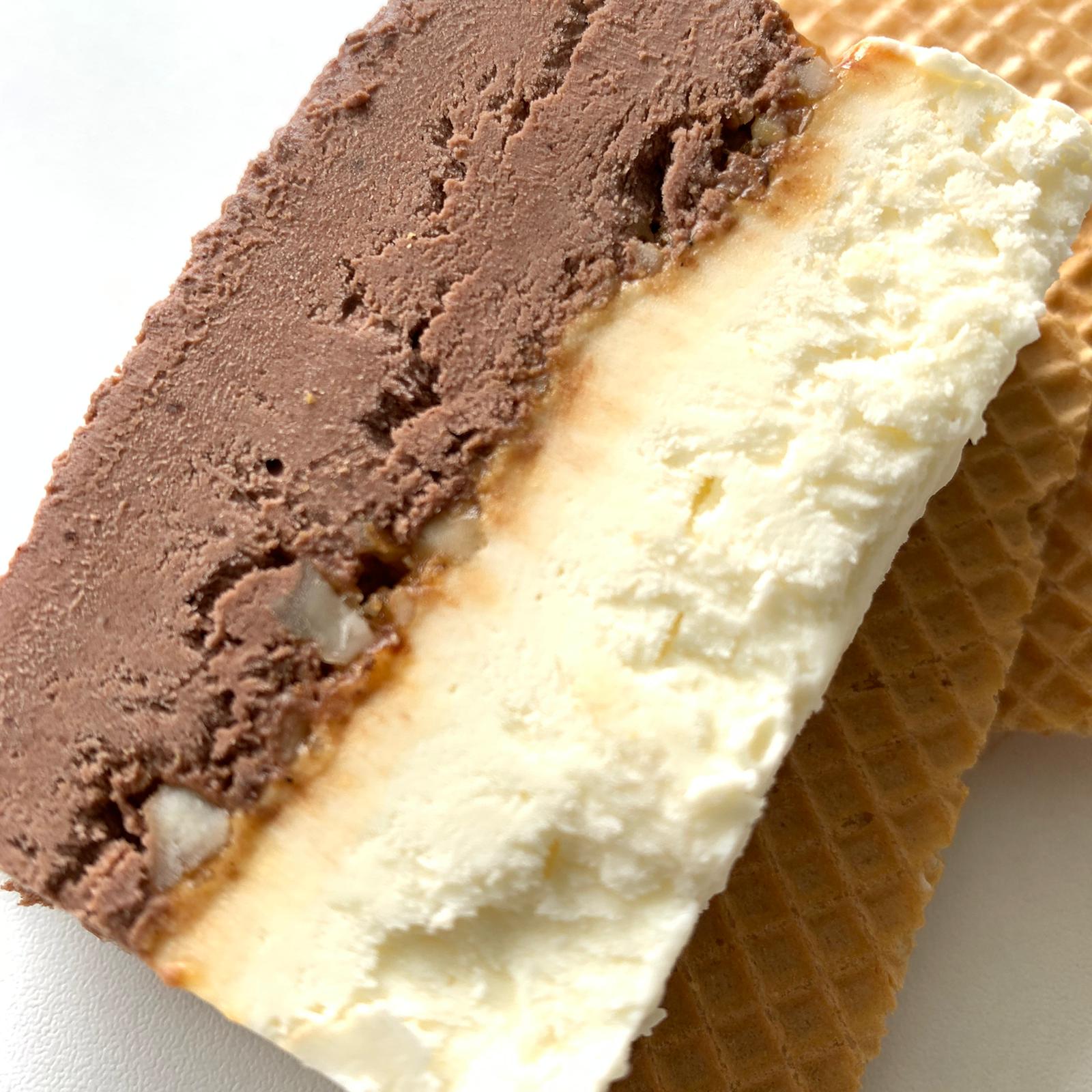 HELADO DE CORTE CON NATA Y CHOCOLATE - Postres y dulces - Blog de Mª ...